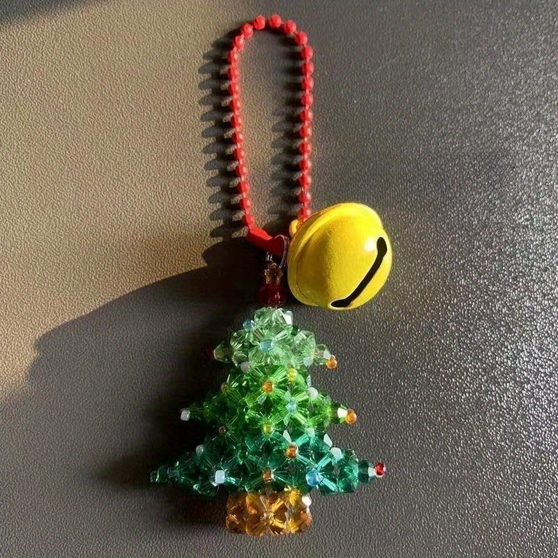 crystal christmas tree pendant christmas tree crystal keychain for men ...