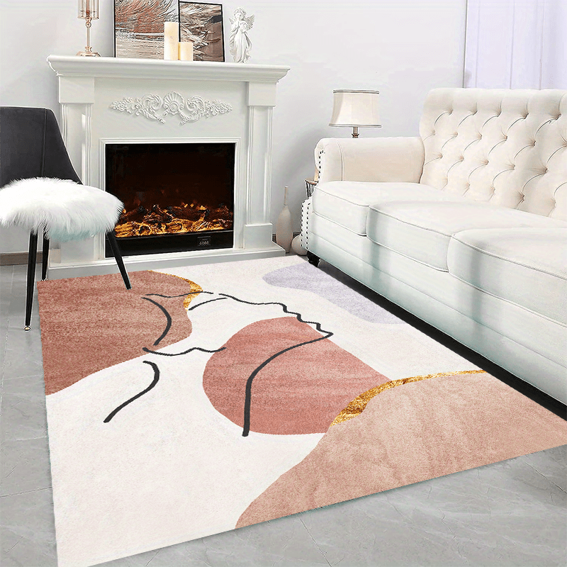 Modern Minimalist Face Pattern Carpet Large Carpet Area Rug - Temu Ireland