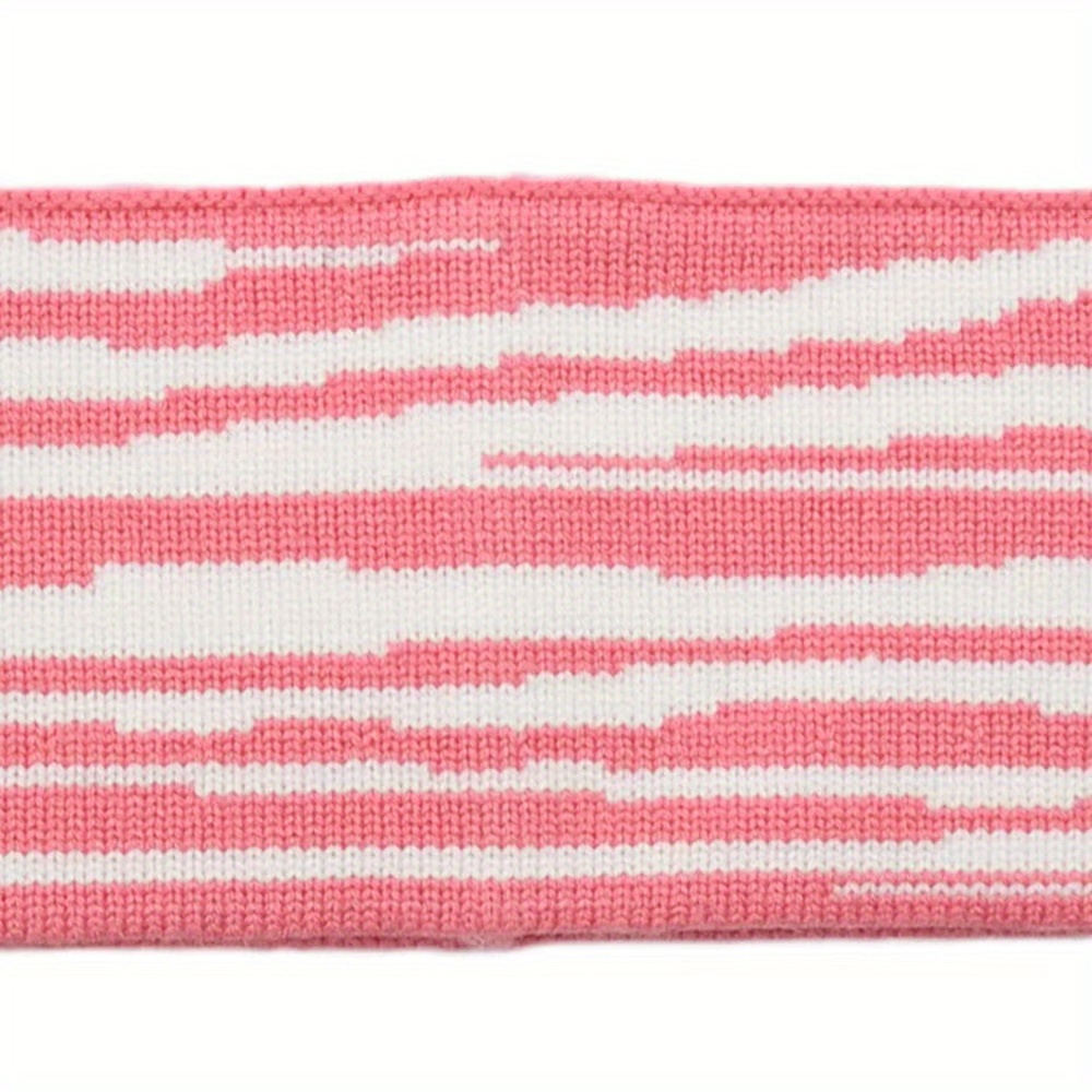 Man And Woman Zebra Knitted Head Band, Colorful Warmly Street Cool ...