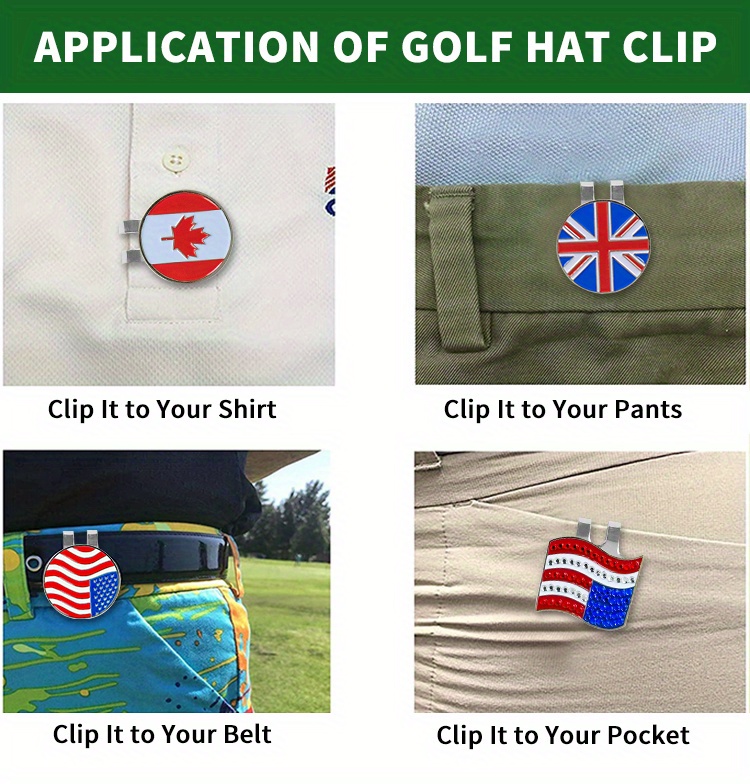 Creative Durable Golf Ball Mark Hat Clip Golf Divot Tool - Temu New Zealand