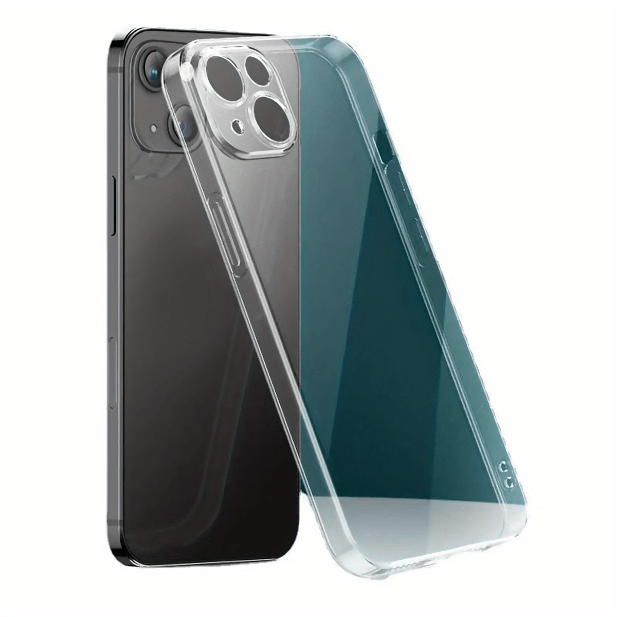 Transparent Cube Cell Phone Case Hand-painted Cute Pig's Head Print ...