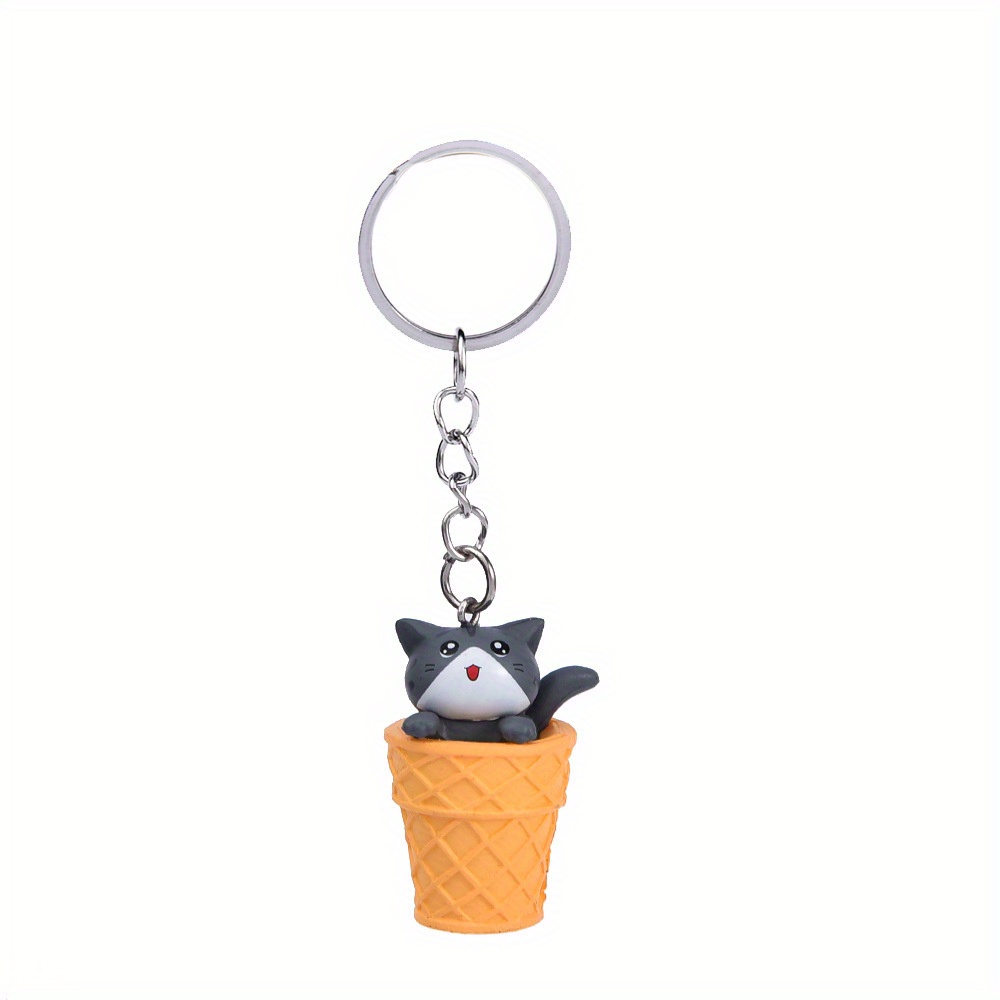 Creative Cartoon Ice Cream Cat Pendant Diy Handheld - Temu United Kingdom