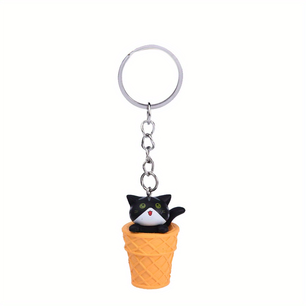 Creative Cartoon Ice Cream Cat Pendant Diy Handheld - Temu United Kingdom