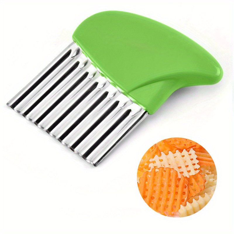 Crinkle Cutter Wavy Chopper Knife Upgraded Stainless Steel - Temu Canada