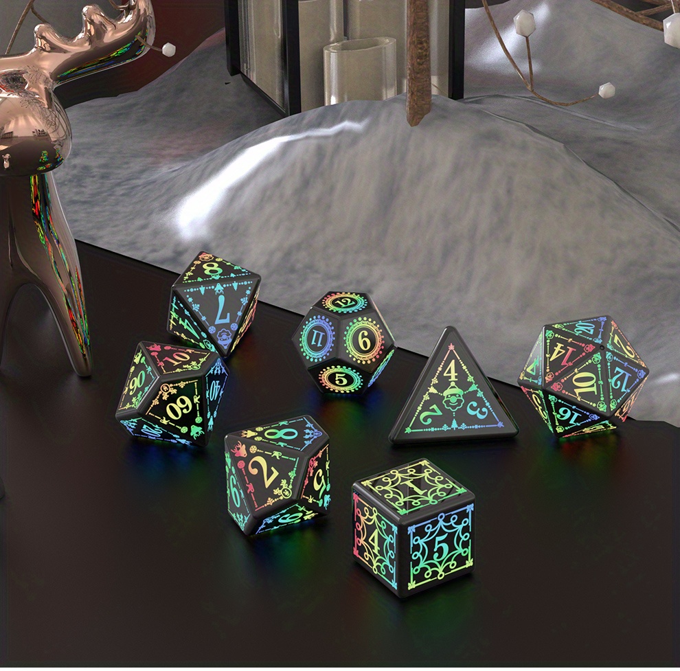 Rechargeable Luminous Led Color Flashy Dices christmas Gift - Temu