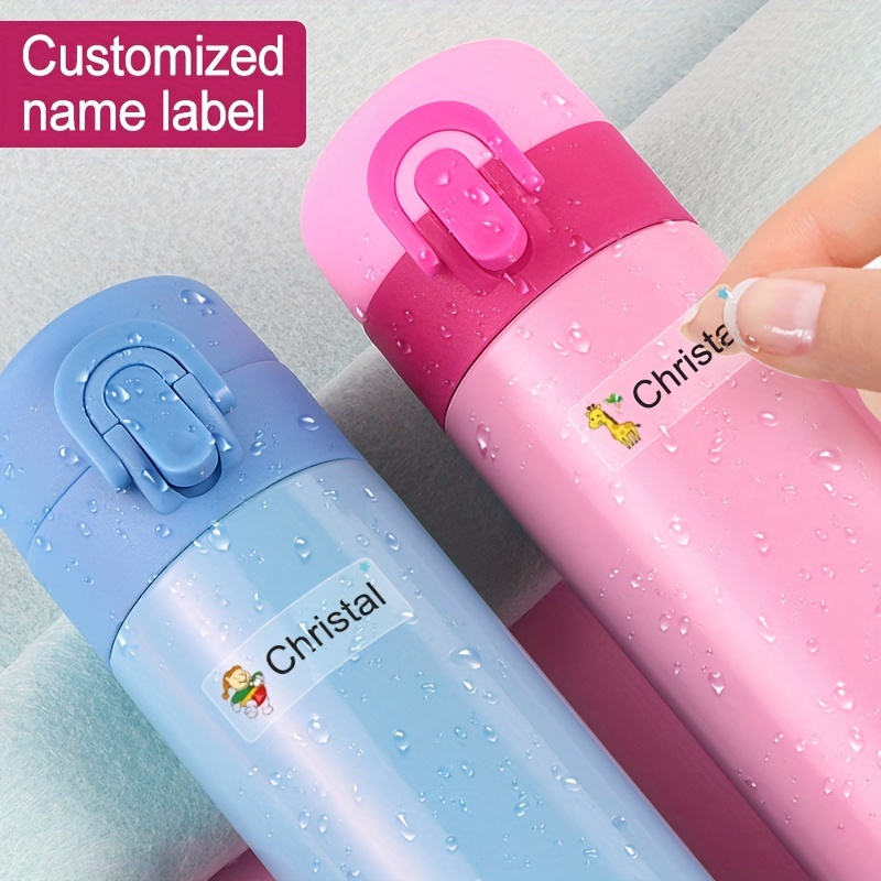 Custom Name Sticker Transparent Labels Waterproof - Temu United