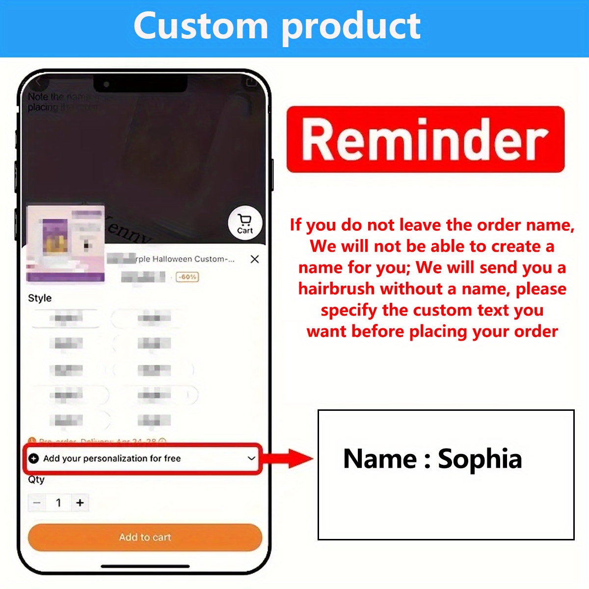 1 יחידות מברשת שיער אישית דפוס חד קרן ידית עץ משוט מברשת - Temu Israel