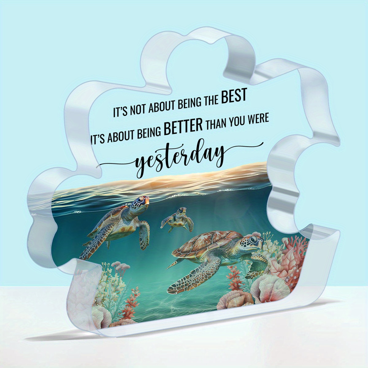 acrylic heart plaque sea turtle acrylic plaque - Temu New Zealand