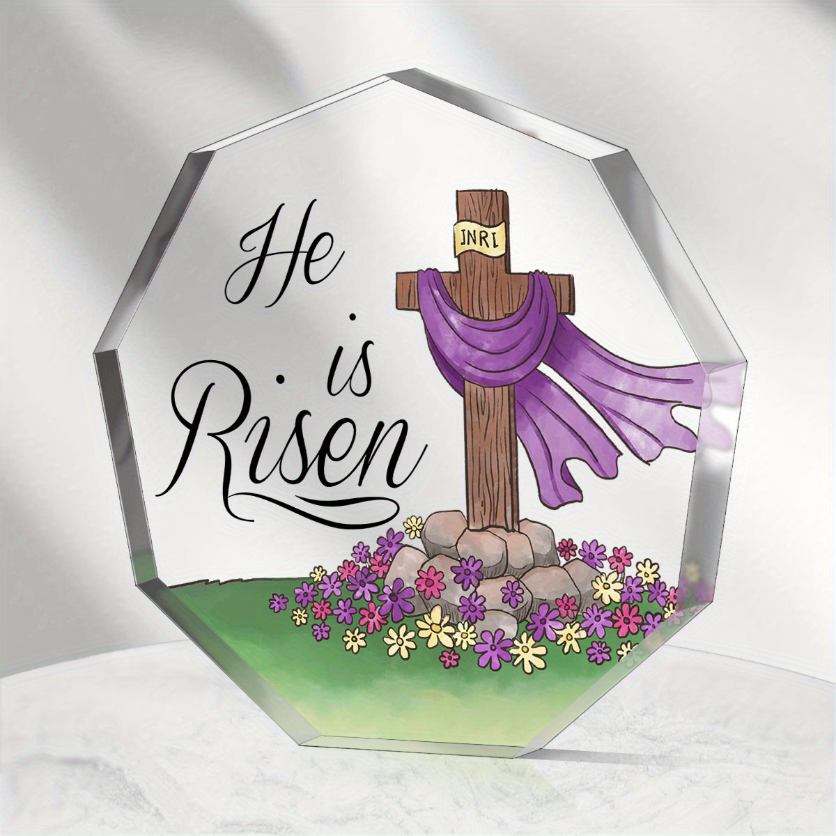 Risen Spring Easter Acrylic Religious Gifts Women Christian - Temu