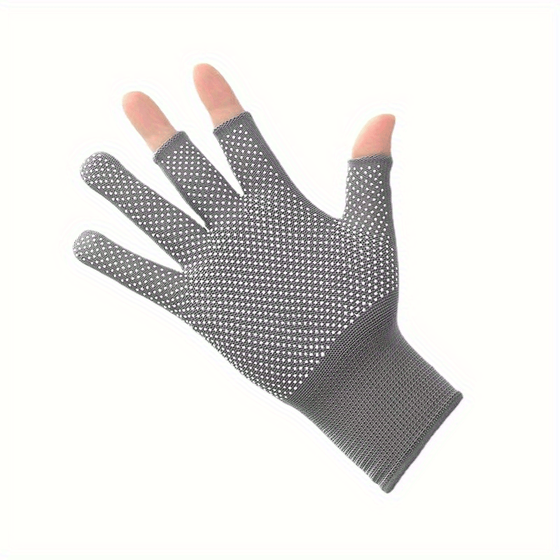 Fingerless Fishing Gloves Anti slip Elastic Gloves Cycling - Temu ...