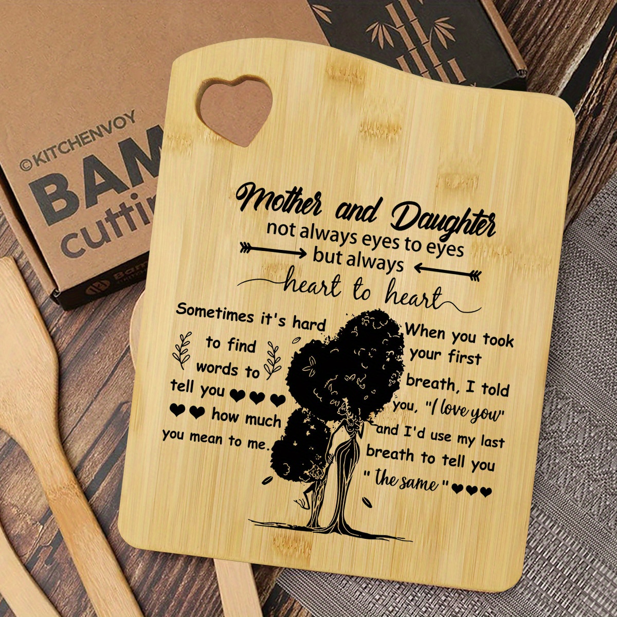 chopping board bamboo cutting board engraving cutting board - Temu ...