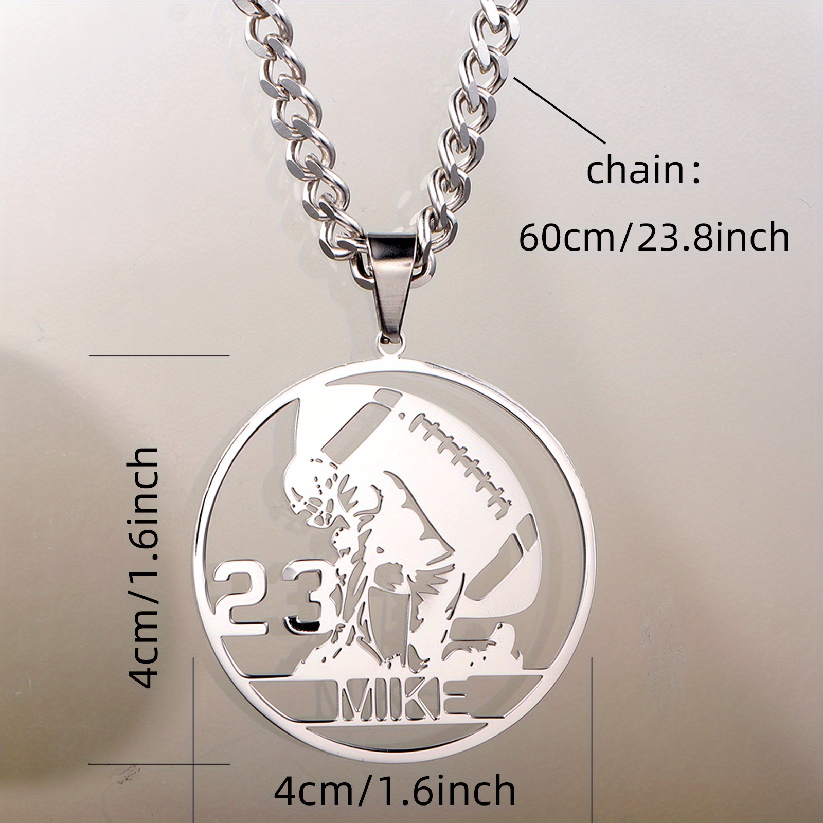 Customized Football Jersey Name Number Hollow Pendant Flat - Temu New ...