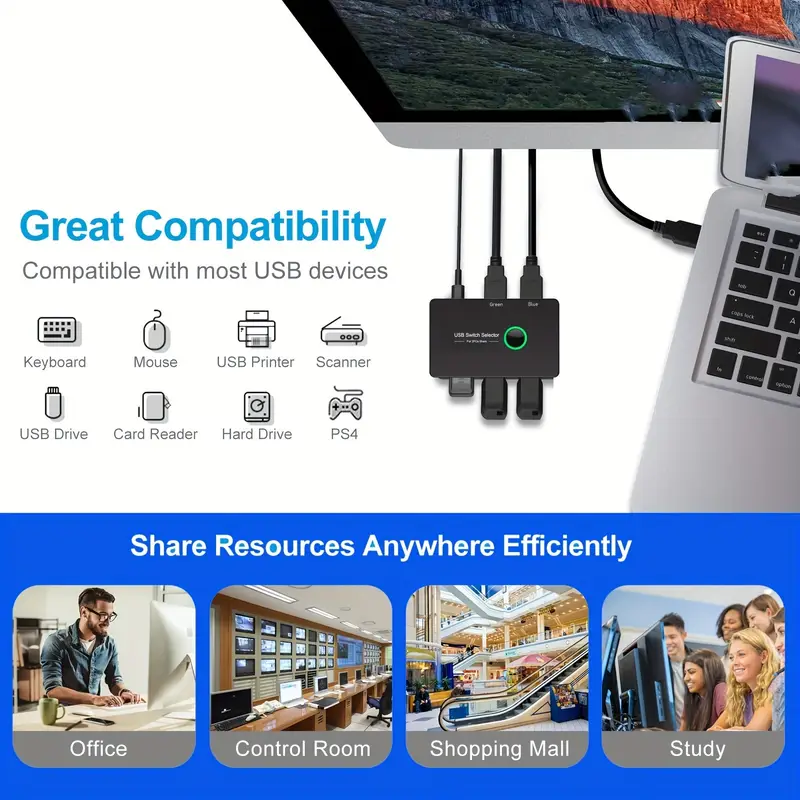 Usb 3.0 Switch Usb Switcher 2 Computers Share 4 Usb Devices - Temu Canada Usb 3.0 Switch Usb Switcher 2 Computers Share 4 Usb Devices - Temu Canada