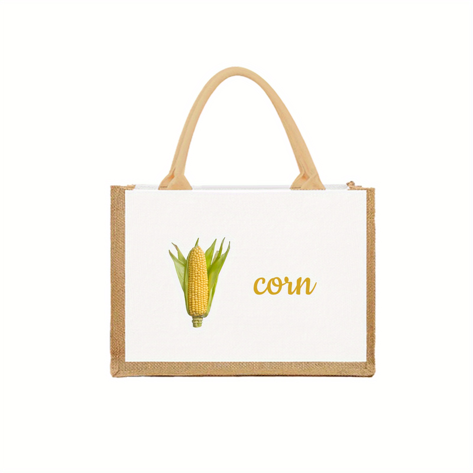 men's customized corn canvas tote bag name - Temu New Zealand