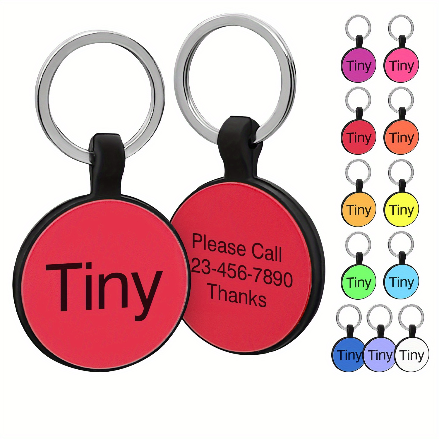 Custom Tags Personalised Double Sided Dog Puppy Id - Temu New Zealand