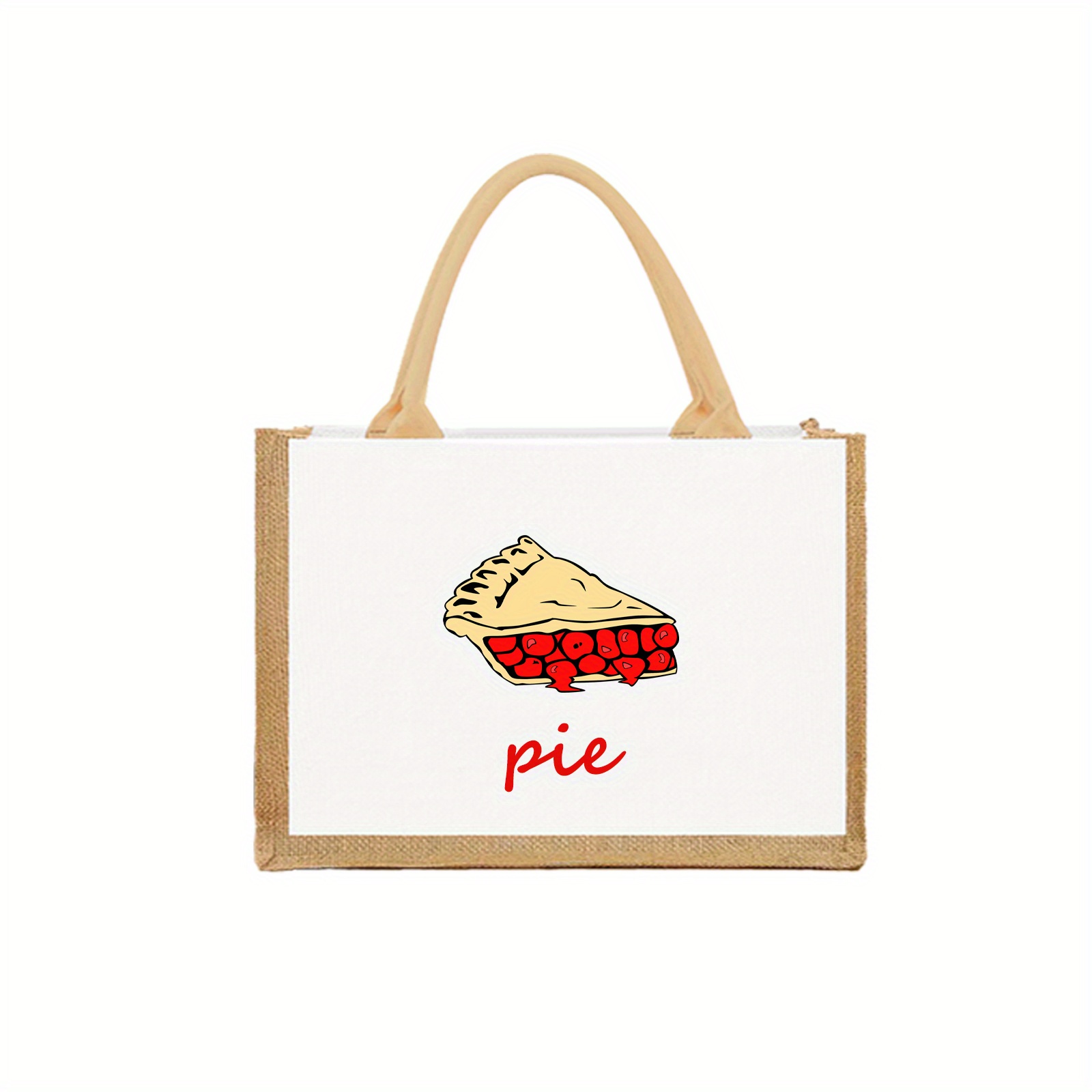 Men's Customized Fruit Pie Canvas Tote Bag Name - Temu New Zealand