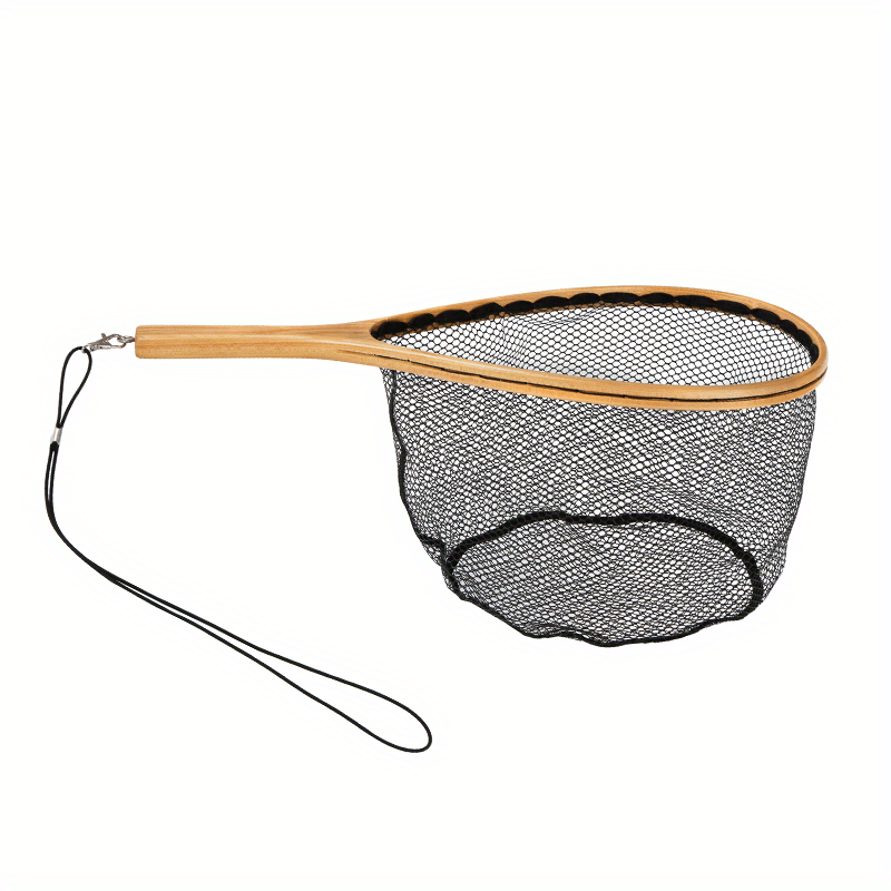 1pc 木製フィッシン ィングネット 釣り用具 20.47インチ/52cm 205g - Temu Japan