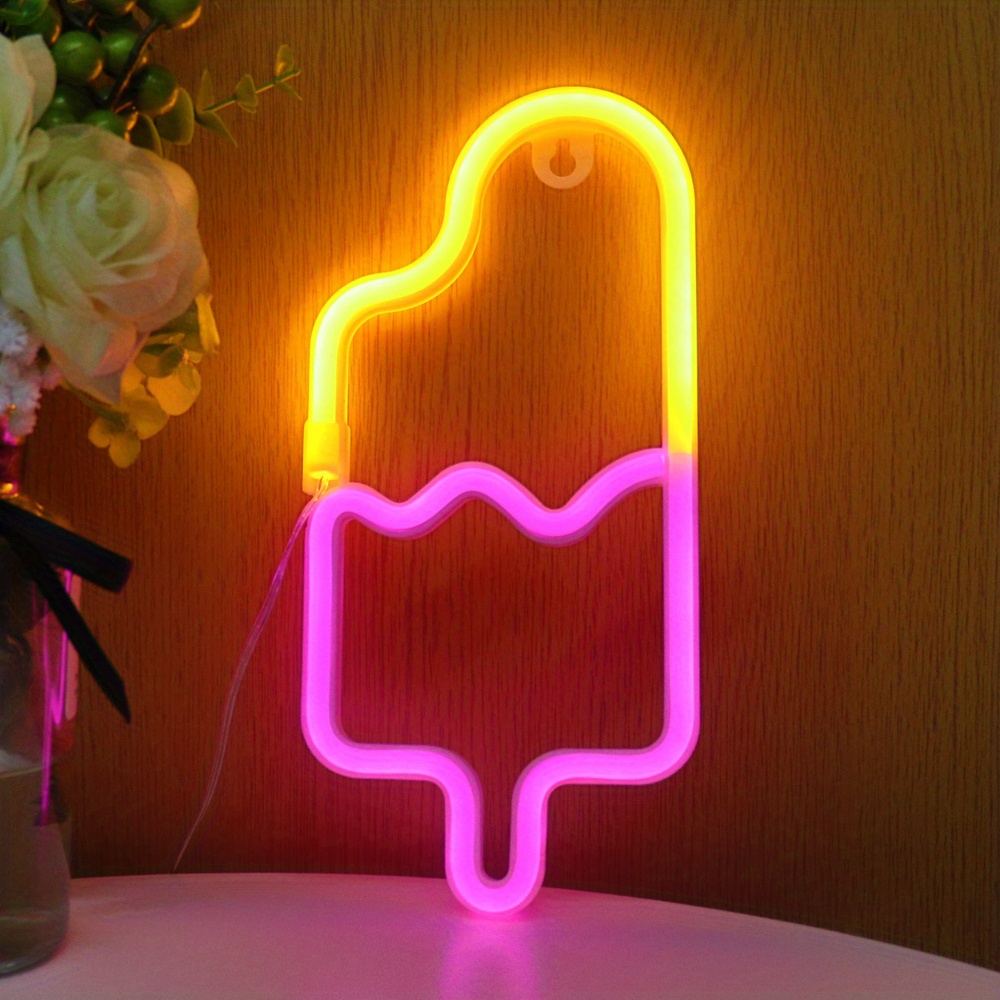 Popsicle Led Wall Neon Sign Light Home Room Decoration - Temu Australia
