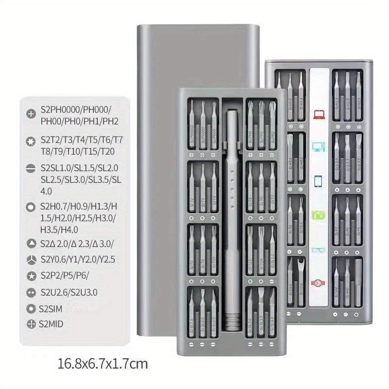 48 in 1 Magnetic Pocket Screwdriver Set Mini Screwdriver Kit - Temu New ...