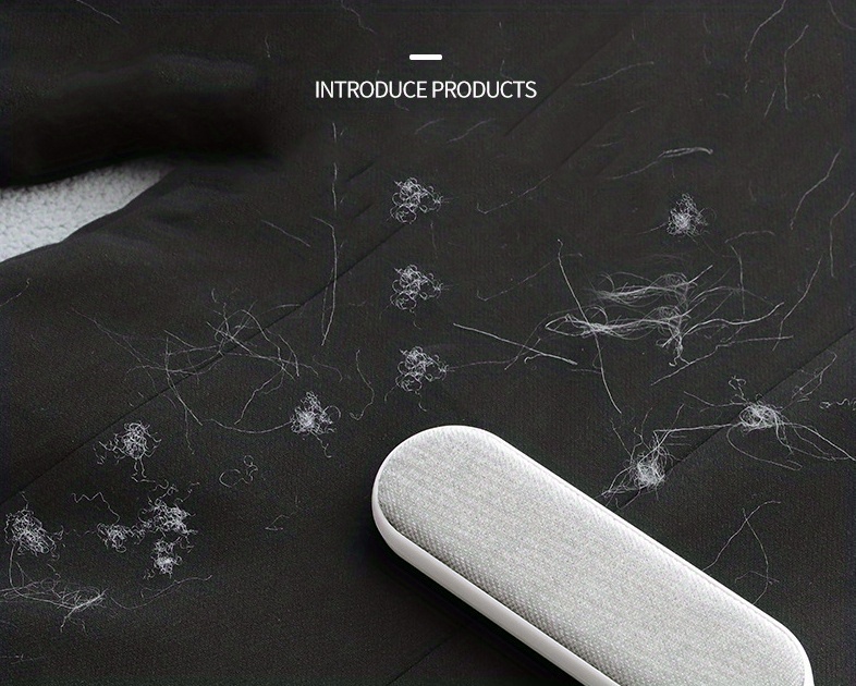 1 יחידה מטאטא שיער דביק אלקטרוסטטי מברשת דו צדדית ללא שטיפה - Temu Israel