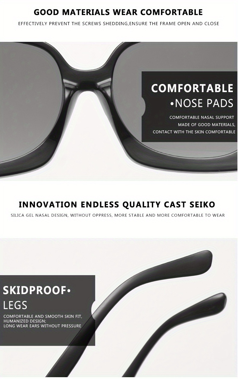 Oversized Frame Sunglasses Women Men Casual Outdoor - Temu United