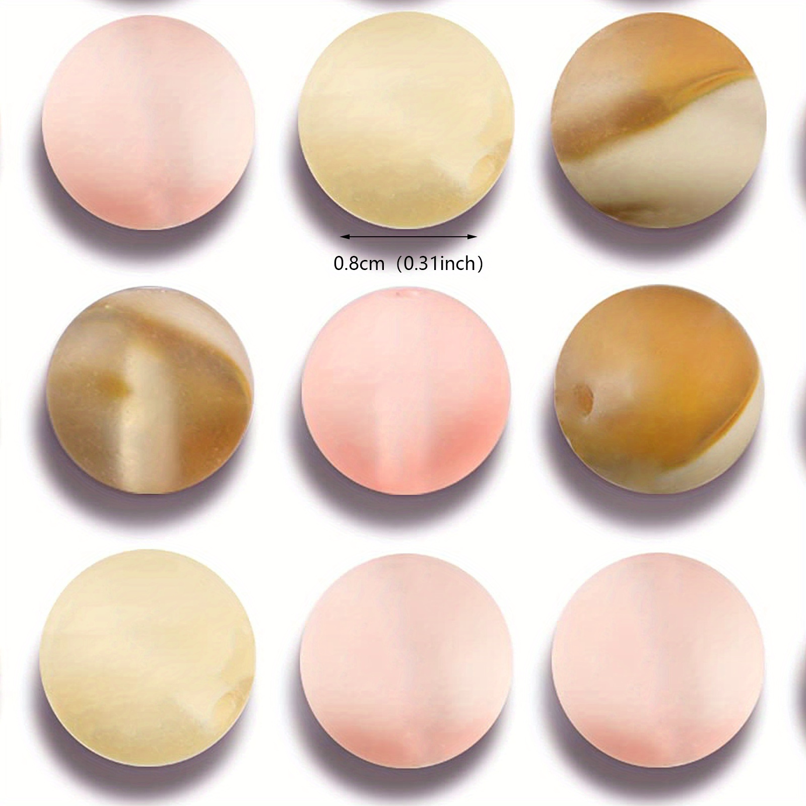 Watermelon Skin Red Matte Crystal Loose Bead Semi finished - Temu ...