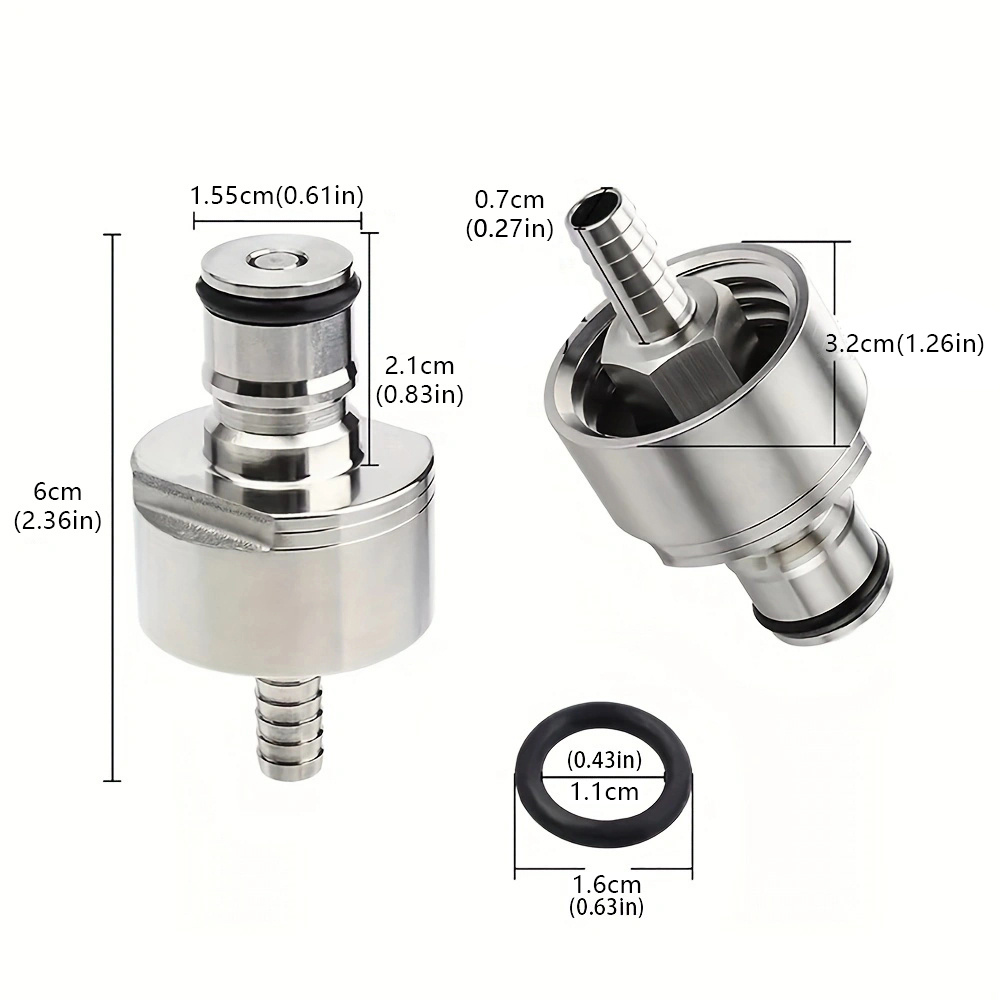 Brewing Beer Carbonation W/ Barb Ball Lock Type With - Temu