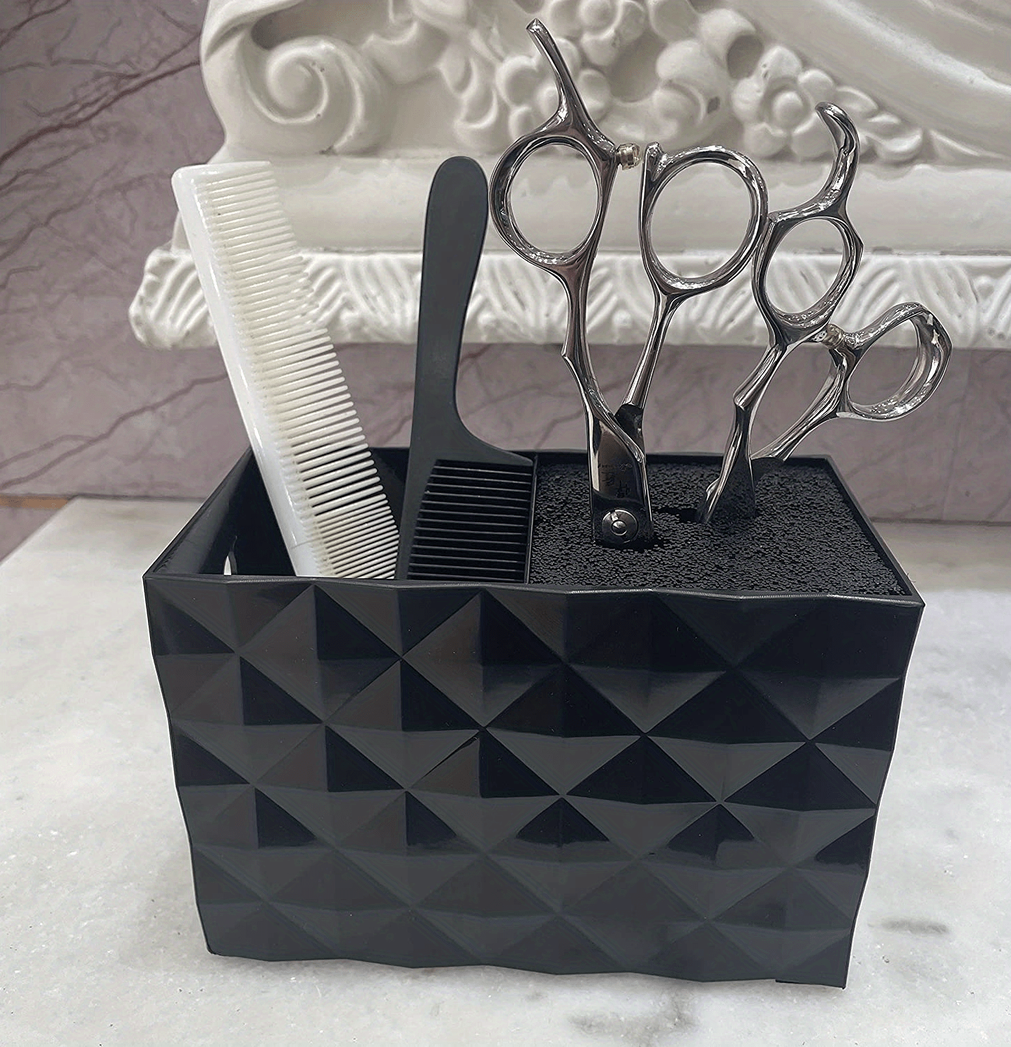 Professional Comb Scissors Storage Box Large Capacity - Temu