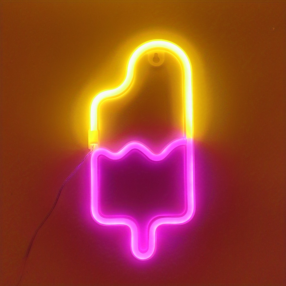 Popsicle Led Wall Neon Sign Light Home Room Decoration - Temu Australia