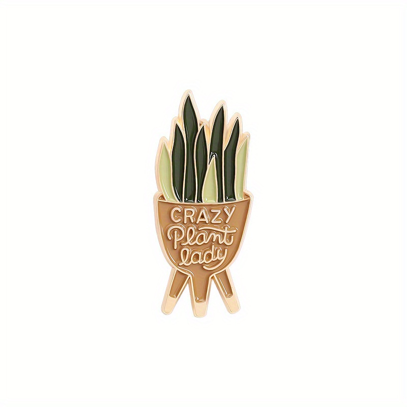 Cartoon Creative Green Plant Shape Brooch Jewelry Cactus - Temu United ...