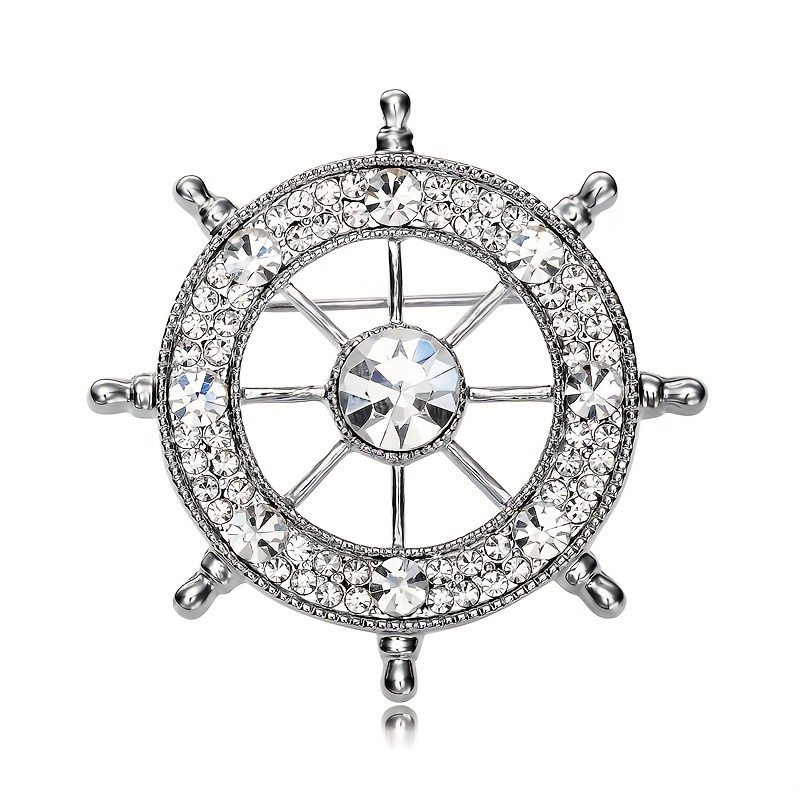 Spilla Uomo Timone Incastonato Strass Giacca Cappello - Temu Italy