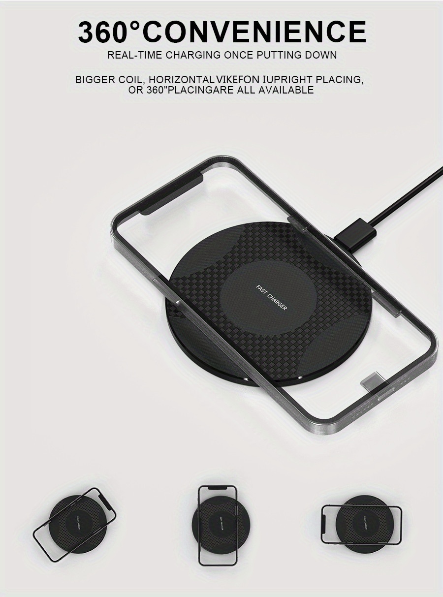 Y9 Desktop Disc Wireless Charger Iphone 14/13/12/11 Pro - Temu