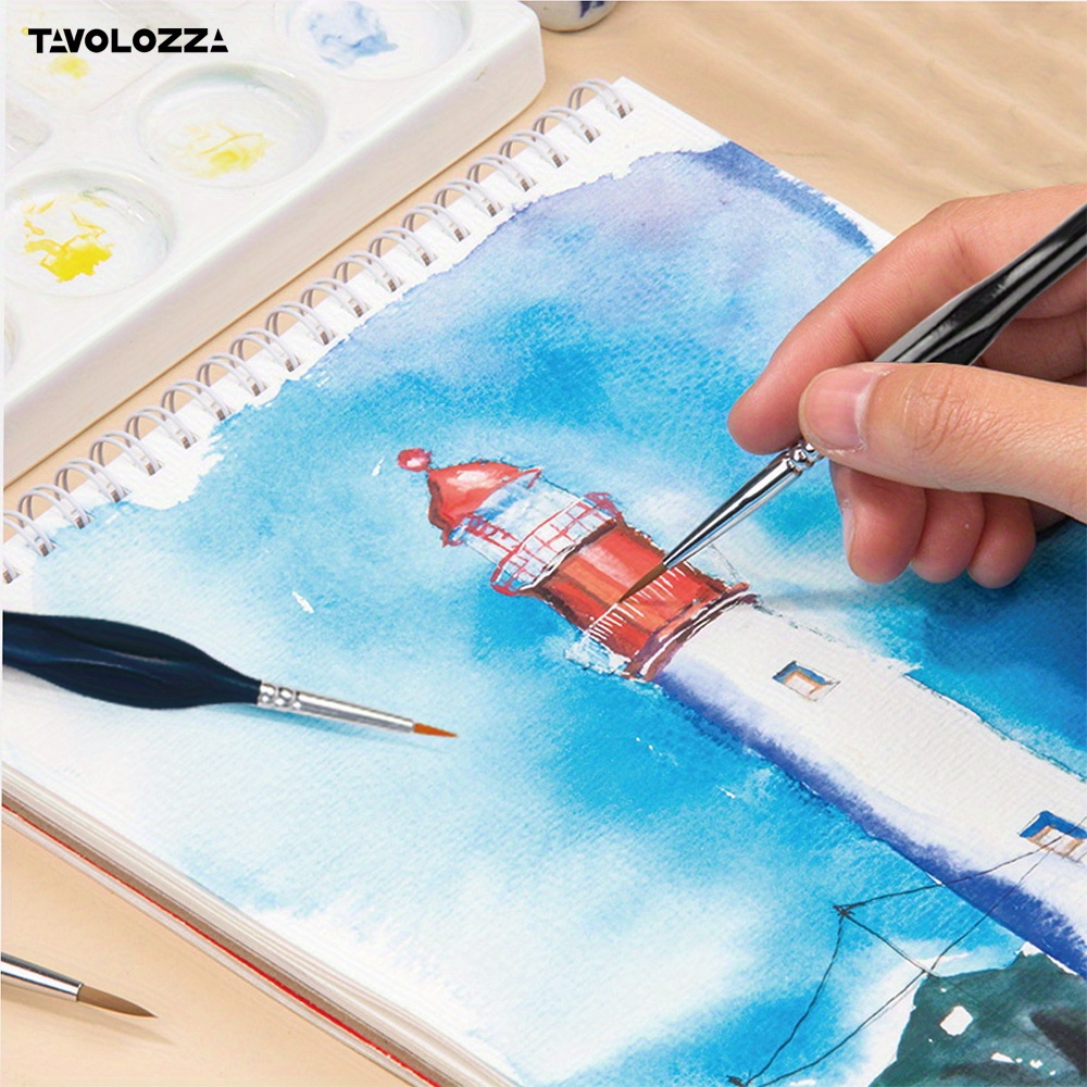 Tavolozza Miniature Paint Brushes Set, 10pcs Fine Details Brushes With ...