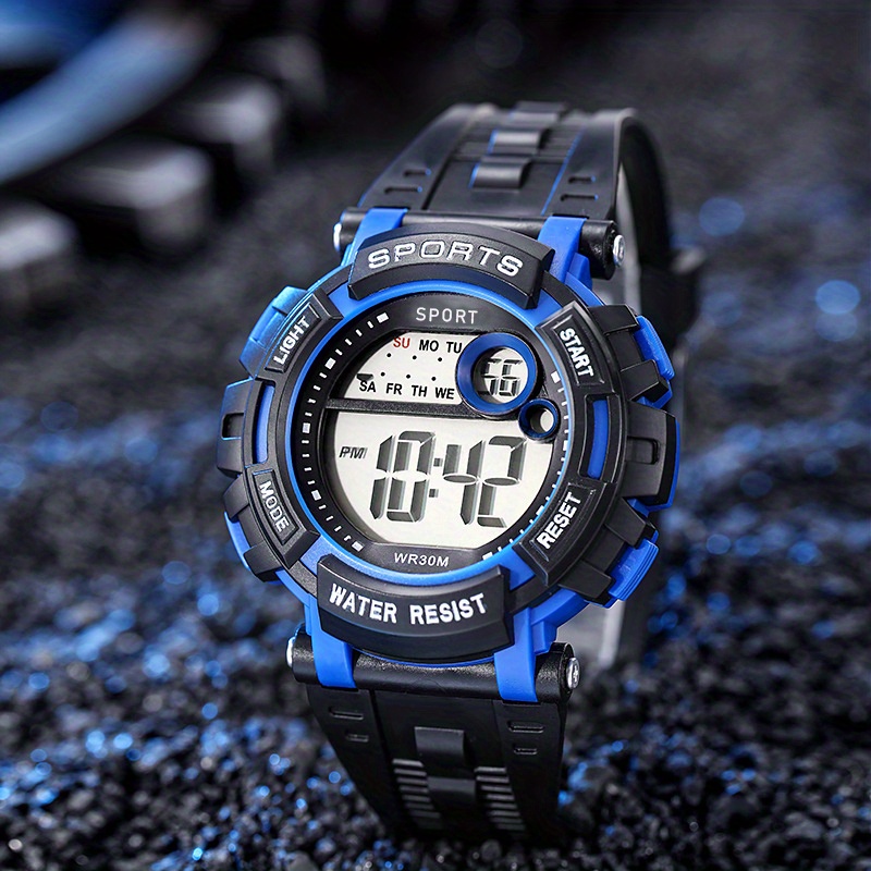 Boys Girls Teen Casual Digital Screen Silicone Watchband - Temu United ...