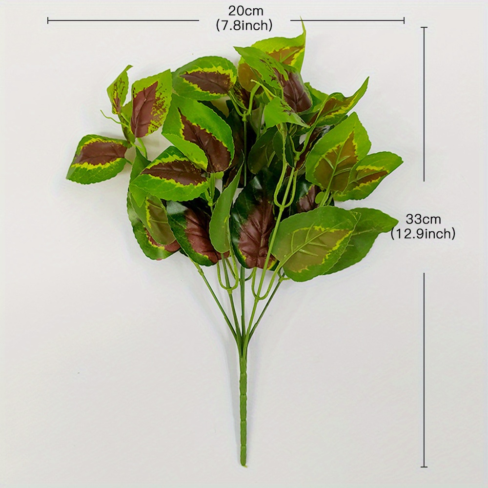 1pc Plastic Artificial Plants Simulation Plant Green Plant Plastic Leaf ...