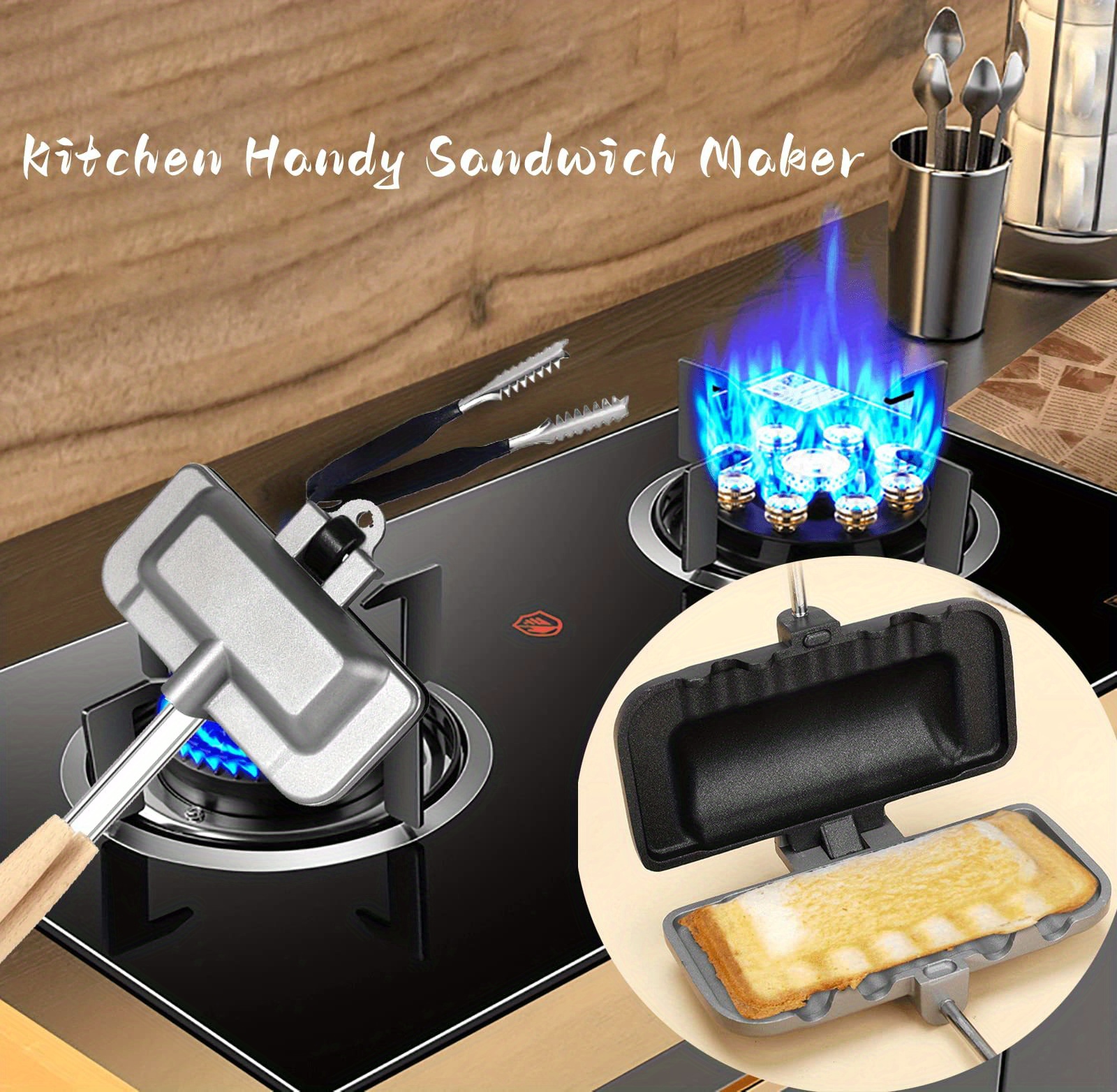 Nonstick Double Sided Sandwich Pan Tongs Sandwich Paper - Temu