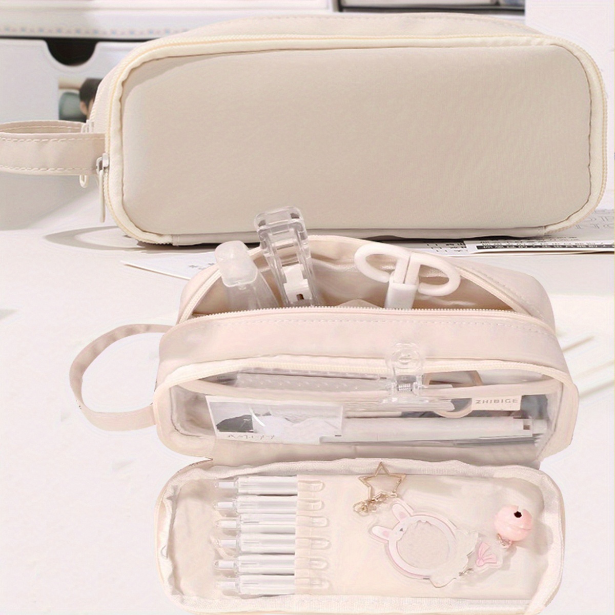 Kawaii Multifunctional Pencil Case Cute Large Capacity - Temu