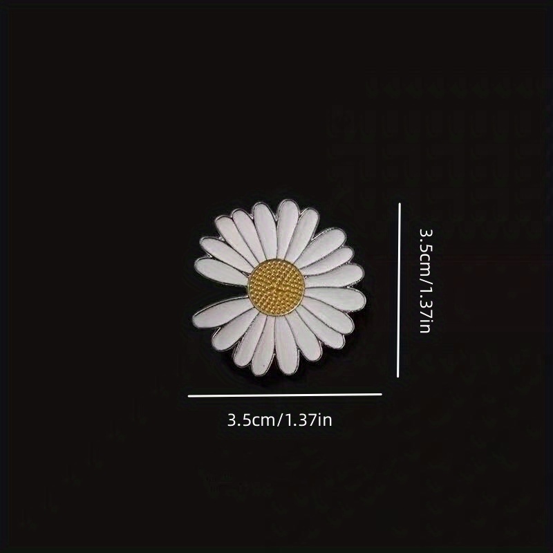 small daisy brooch creative flower coat sweater collar pin - {region_name}