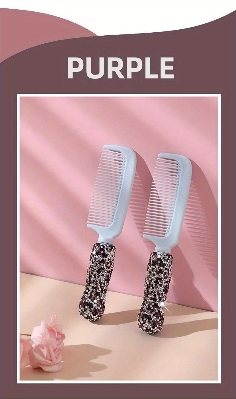 Glitter Hair Comb Anti Static Hair Comb Portable - Temu Netherlands