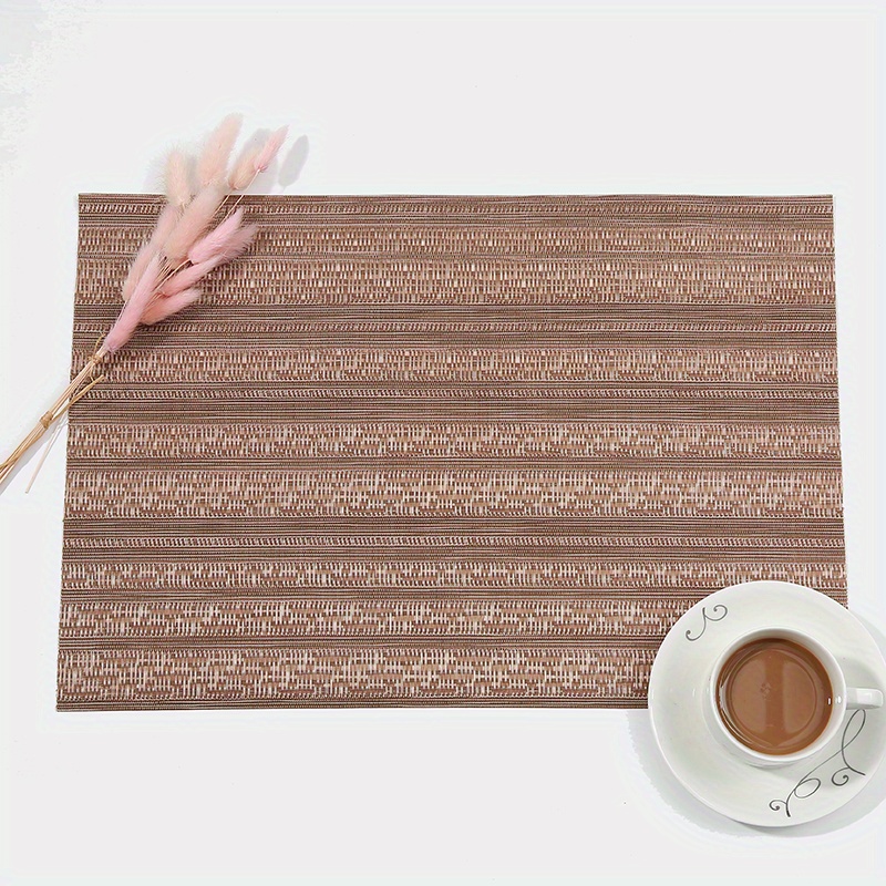 polyester blend placemats washable woven vinyl place mats - Temu United ...
