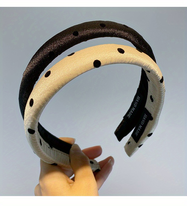 Polka Dot Pattern Headband Padded Head Hoop - Temu Australia