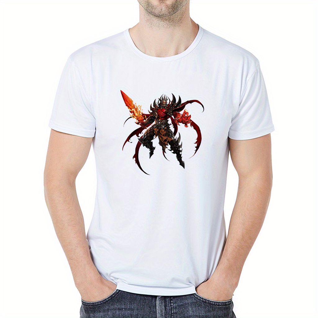 Animated Character Round Neck T Shirts Causal Tees Short Sleeves Tops ...