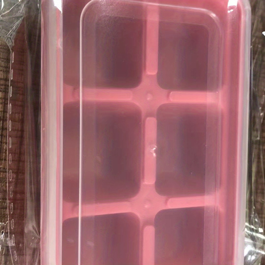 1pc Ice Cube Tray With Lid Flexible Ice Cube Mold Silicone - Temu Australia