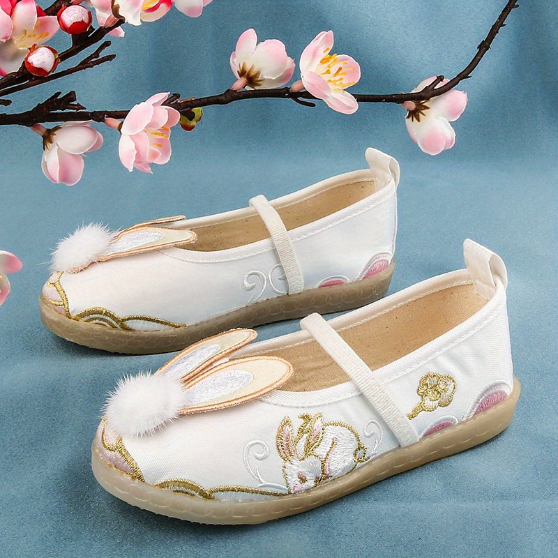 Kids Teenagers Girls Rabbit Embroidery Lightweight Easter - Temu United ...