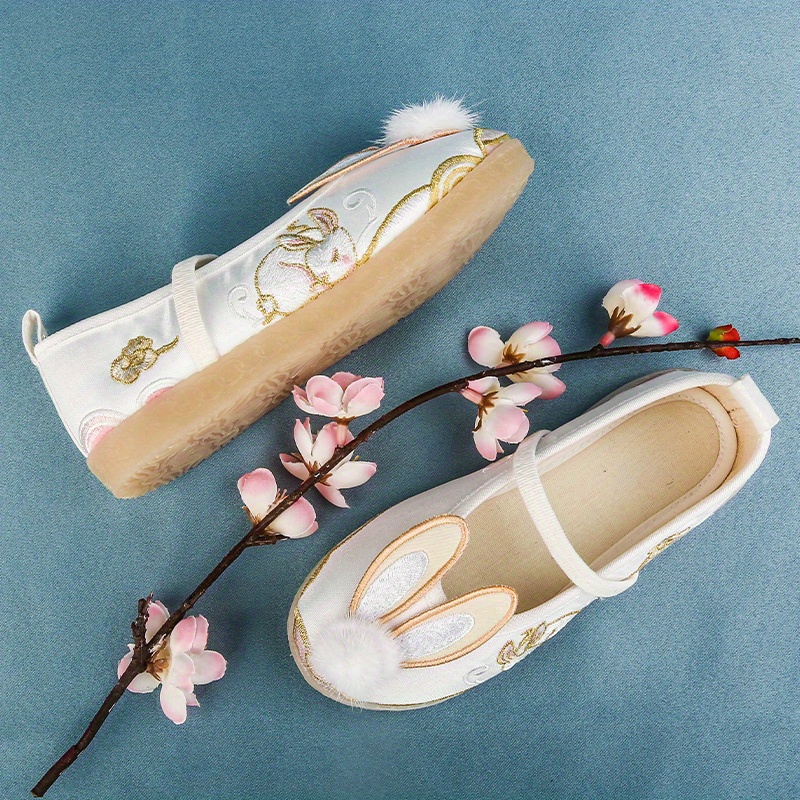 Kids Teenagers Girls Rabbit Embroidery Lightweight Easter - Temu United ...