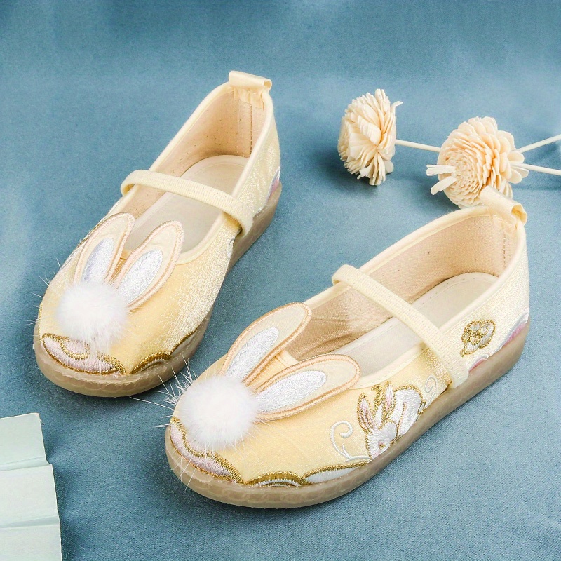 Kids Teenagers Girls Rabbit Embroidery Lightweight Easter - Temu United ...