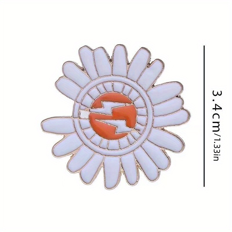 Small Daisy Brooch Creative Flower Coat Sweater Collar Pin - Temu Australia