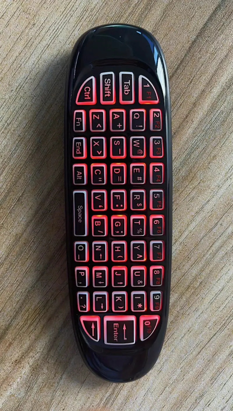 Smart Backlit 원격 제어 교체 Fly Air Mouse 키보드와 함께 다기능 원격 제어 Kodi Android