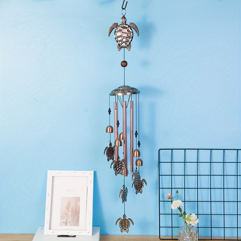 Vintage Metal Turtle Iron Wind Chime Outdoor Courtyard Music - Temu