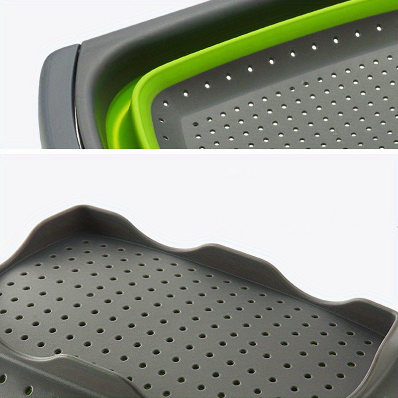 Foldable Sink Colander Drain Basket Vegetable/fruit Strainer - Temu Canada